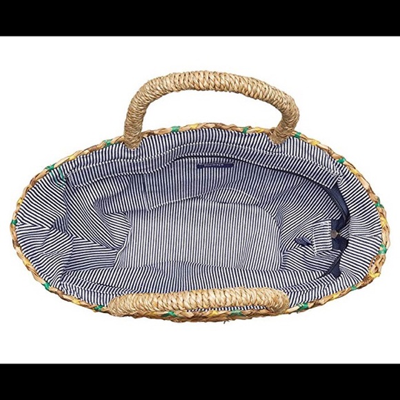 Hat Attack | Bags | Hat Attack Palm Tree Wicker Tote Bag Nwt | Poshmark